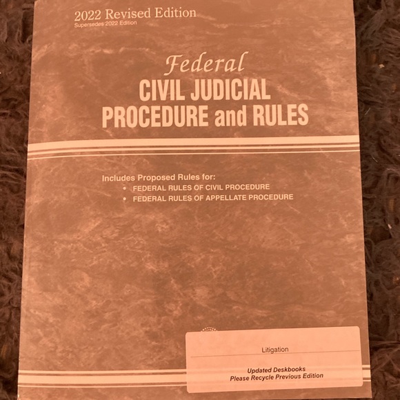 Other | 222 Revised Edition Federal Civil Judicialprocedure And Rules ...